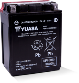 YTX14AHL-BS יואסה - BATTERY4U חנות המצברים הגדולה
